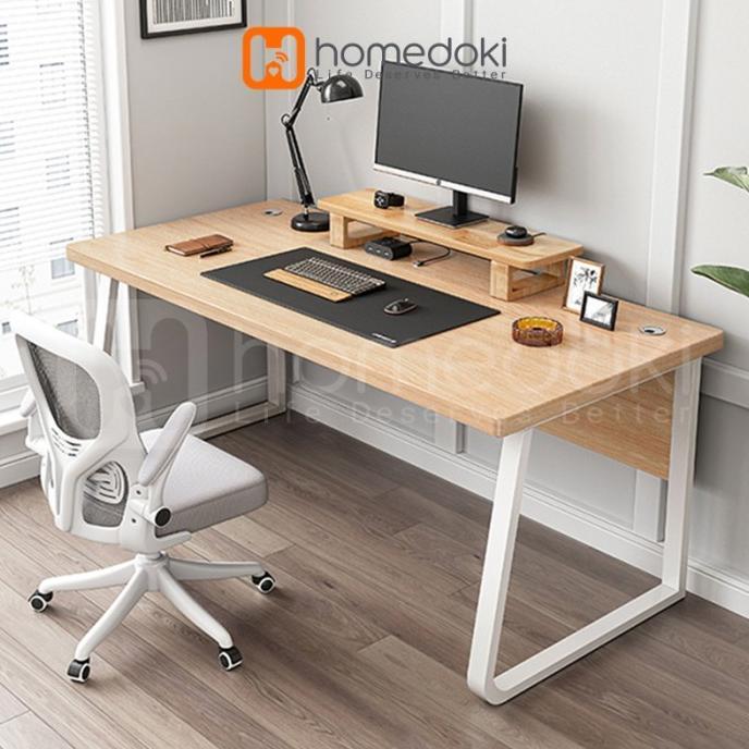 Jual Homedoki Meja Belajar / Meja Kantor / Meja Kayu Minimalis / Meja ...