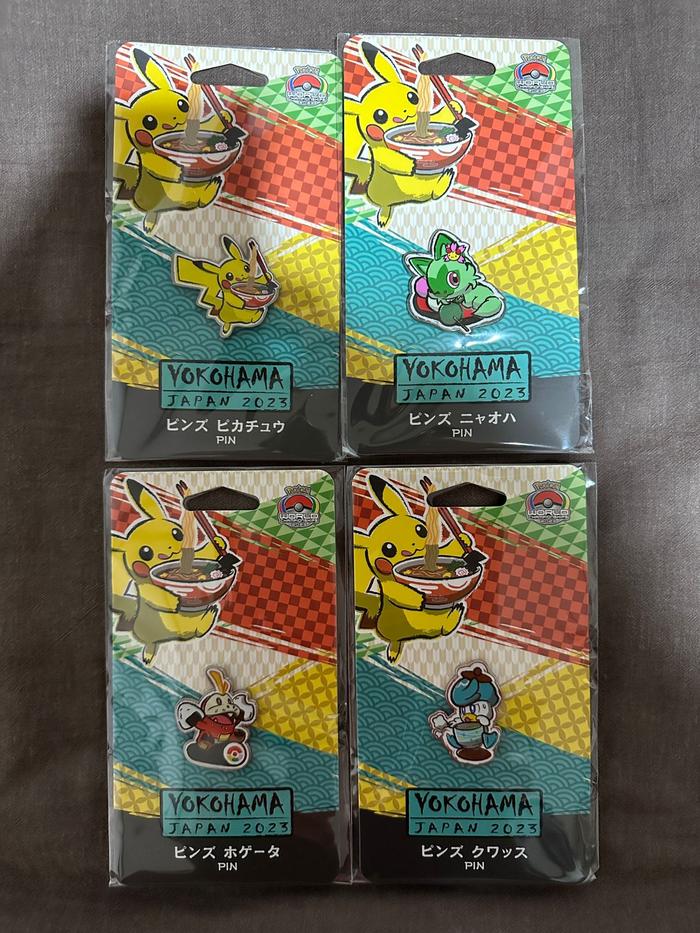 Jual Pokemon Worlds 2023 (WCS2023) Official Pin - 1 set (4 piece ...