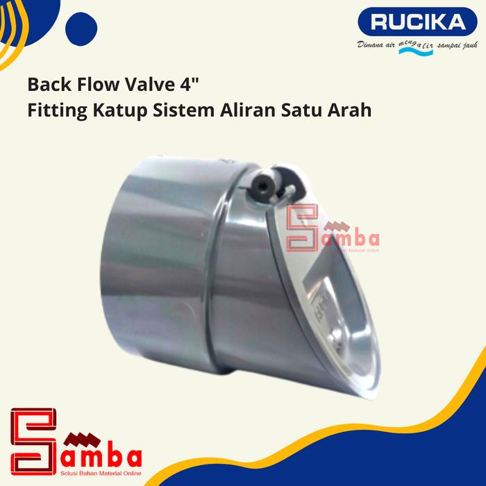 Jual Back Flow Valve 4 Inch Fitting Katup Sistem Satu Arah 4" Rucika ...