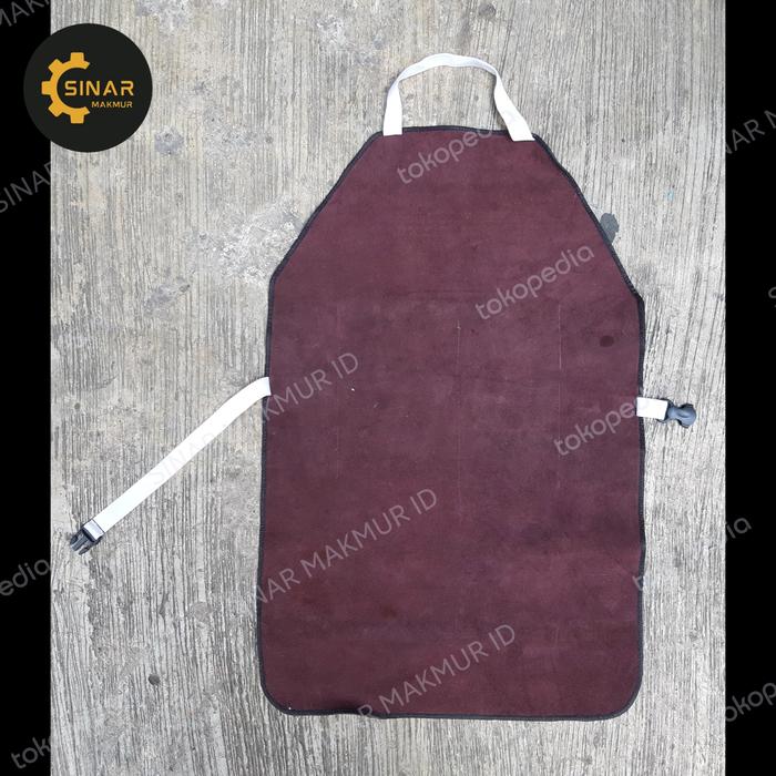 Jual APRON DADA KULIT LAS CELEMEK SAFETY WELDING LEATHER PELINDUNG ...