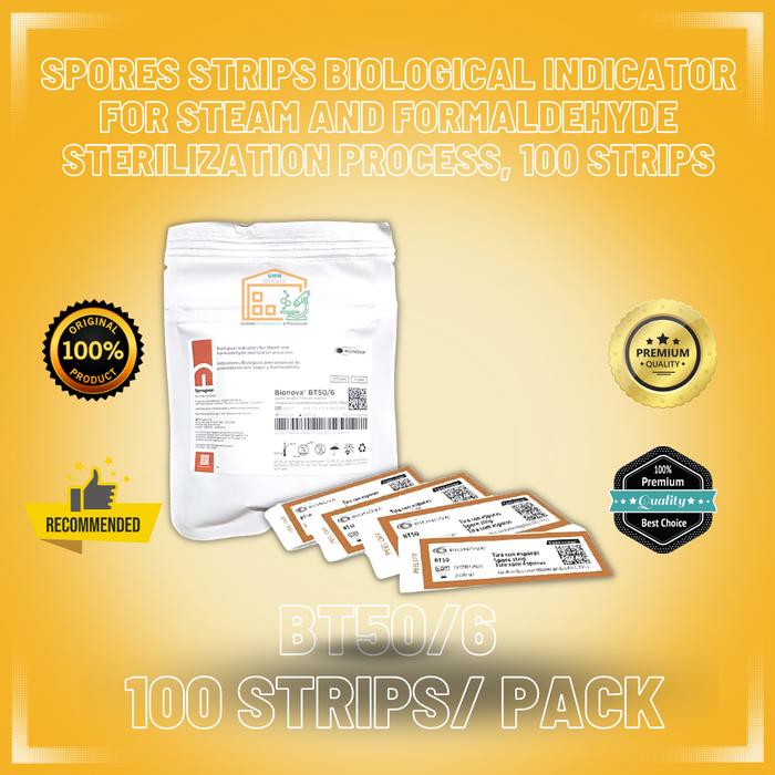 Jual Spore Strips Biological Indicator , Isi 100 Strips/ Pack - Kab ...