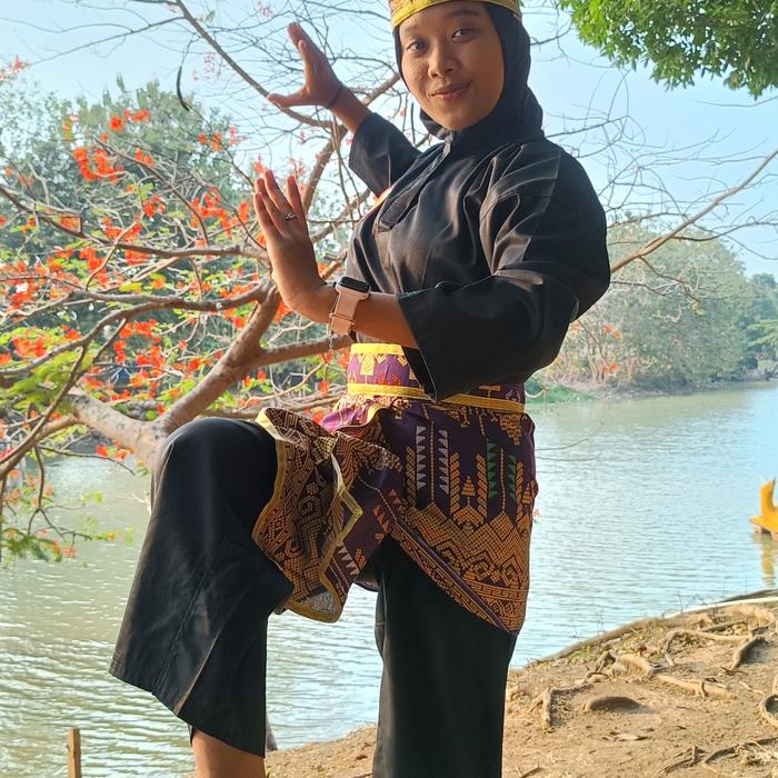 Jual Kain Seni Sembong Pencak Silat/acesoris Pencaksilat - Ungu Di ...