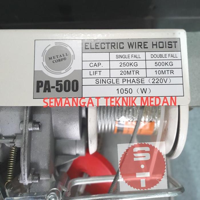 Jual MINI ELECTRIC CHAIN HOIST KATROL LISTRIK SLING 500kg 1/2 ton ...