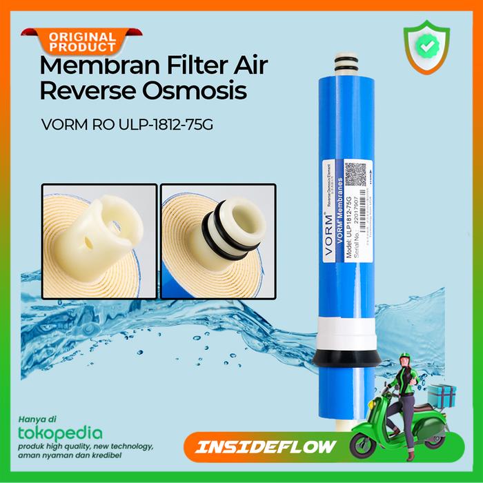 Jual VORM TFC-1812-75 GPD RO Membran for 5 Stage Water Filter System - Jakarta Barat ...