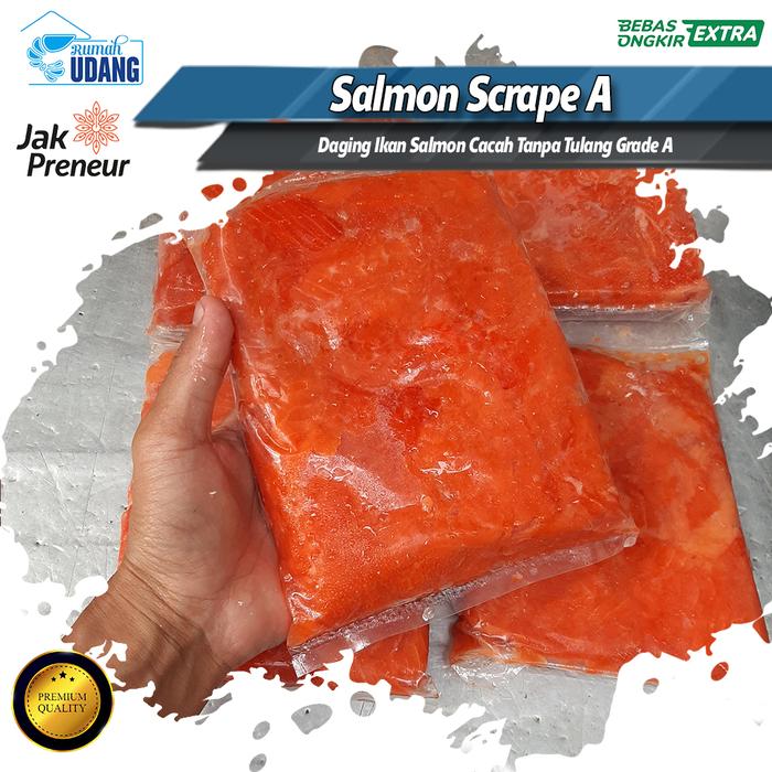Jual Ikan Salmon Cacah/Salmon Minced Fresh/daging salmon tanpa tulang ...