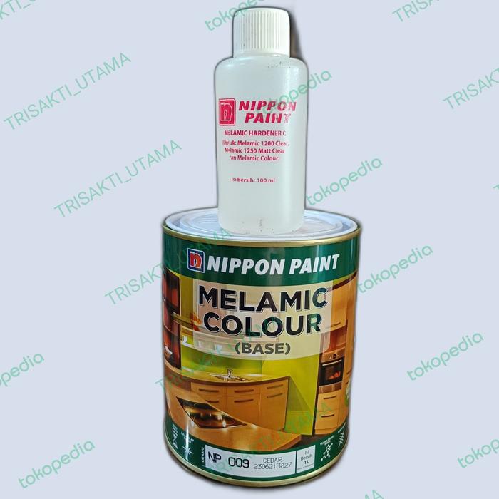 Jual MELAMIC COLOUR BASE NIPPON PAINT 1 LITER + MELAMIC HARDENER C 100 ...