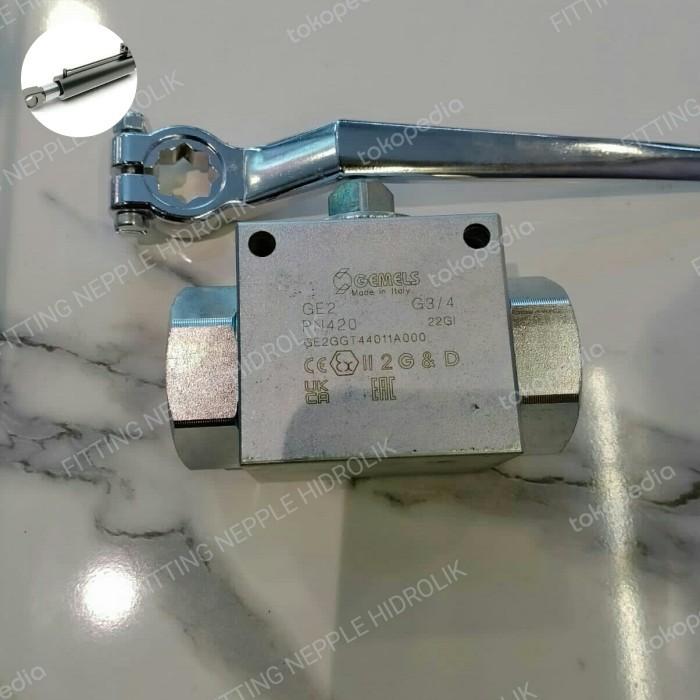 Jual BALL VALVE GEMELS 2 WAYS 3/4 INCH GE2 SERIES 350 BAR PN420 ...