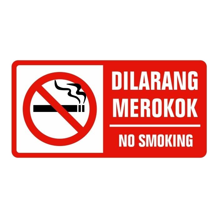 Jual RAMBU DILARANG MEROKOK ( NO SMOKING ) 30CM X 15CM AKRILIK - Kota ...