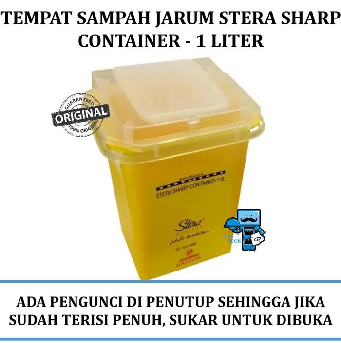 Jual Tempat Sampah Jarum Stera Sharp Container - 1 Liter - Jakarta ...