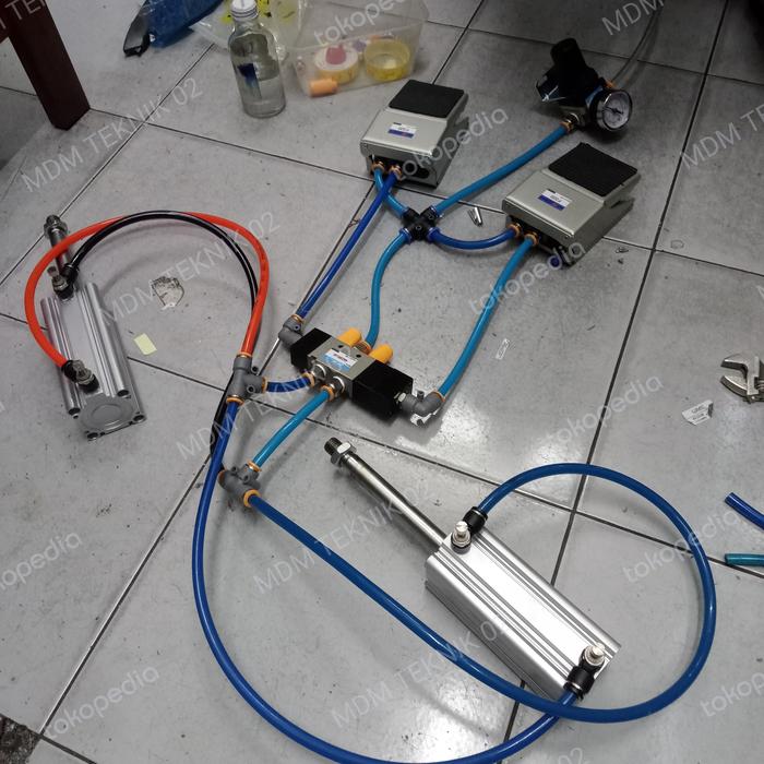 Jual pneumatic set Compact cylinder 40x100+control Valve - Jakarta ...
