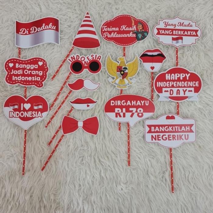 Jual Acc Photobooth HUT RI/ Aksesoris Foto 17an/ Photo Props Dirgahayu ...