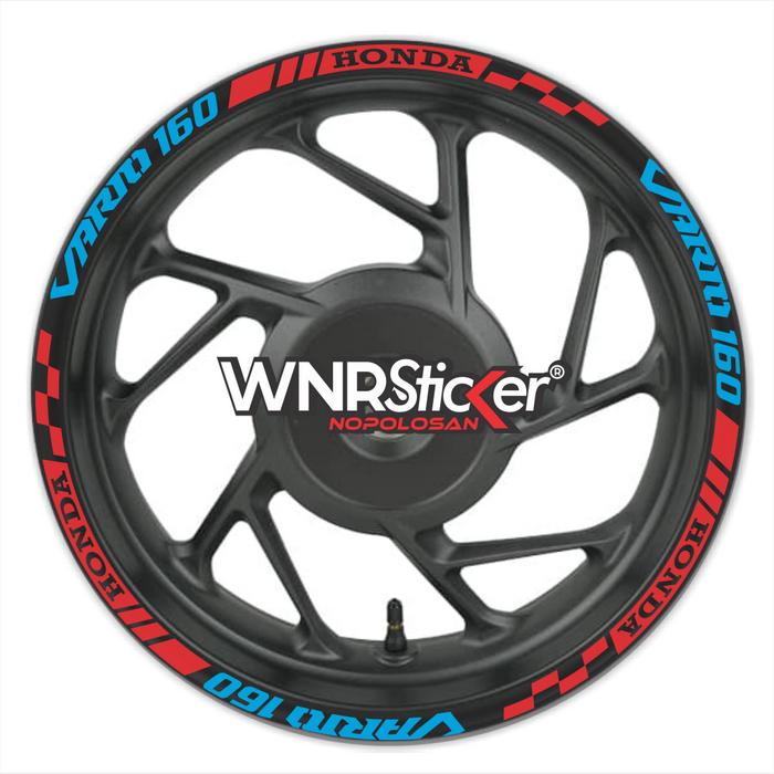 Jual Stiker Velg Vario 160 Fullset Reflective Memantulkan Cahaya - Red ...