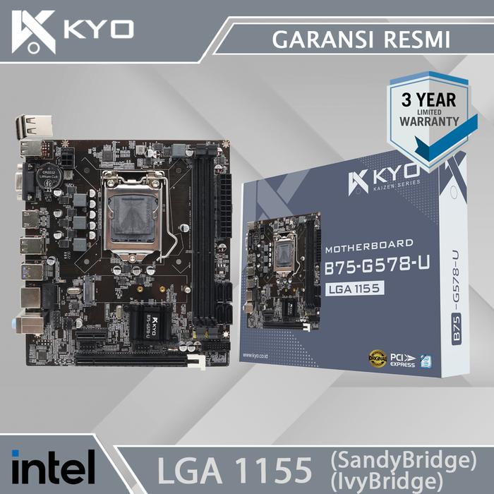 Jual Motherboard KAIZEN B75 M.2 NVME LGA 1155 DDR3 B75 GARANSI RESMI 3 THN - Jakarta Utara ...