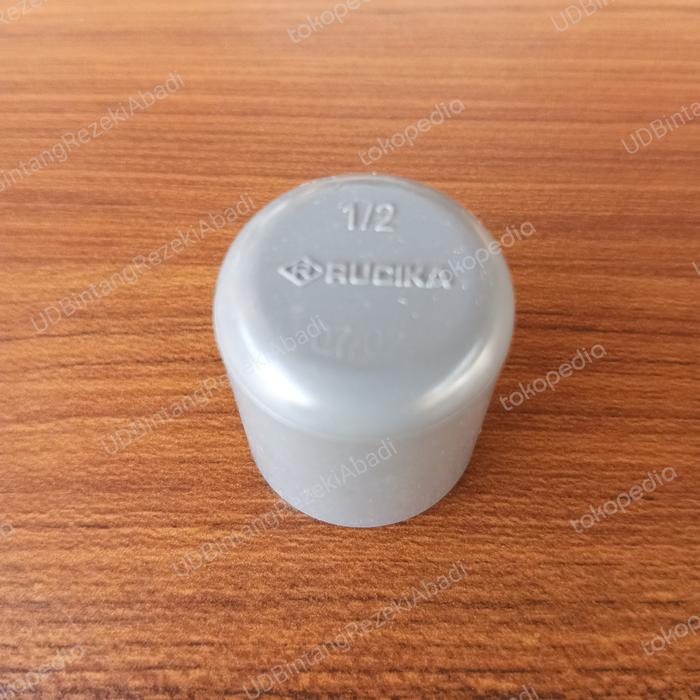 Jual Dop Pipa PVC 1/2" AW RUCIKA/ Dop Polos Penutup Pipa PVC - Kota ...