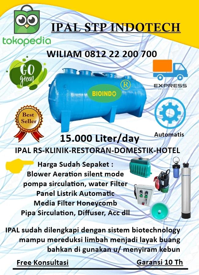 Jual ipal biotech 15.000L per hari, ipal stp biotech, bioindo - Kab ...