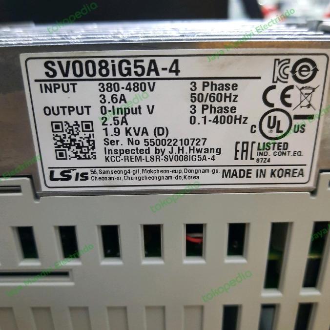 Jual Ptr Inverter Ls 1Hp 0.75Kw 0,75Kw 380V Sv008Ig5A-4 Original - Jakarta Utara - Direct ...