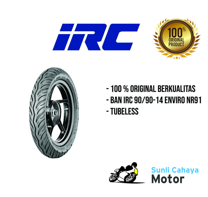 Jual BAN LUAR IRC TUBELESS 90/90-14 ENVIRO NR 91 ORIGINAL BEAT, MIO ...