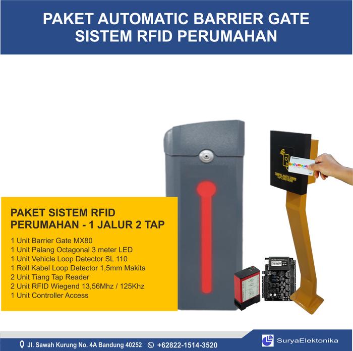 Jual Paket Palang Otomatis Tap Kartu Perumahan - 1 Jalur 2 Tap - Kota