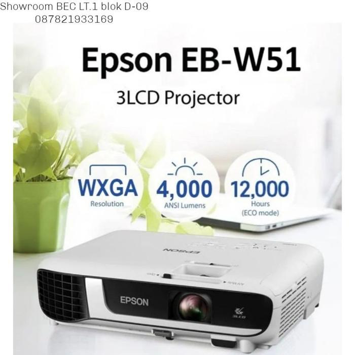 Jual Projector Epson EB-W51 WXGA 4000 Lumens NEW EBW51 EB W51 - Kota Surabaya - PojokITcom Pusat ...
