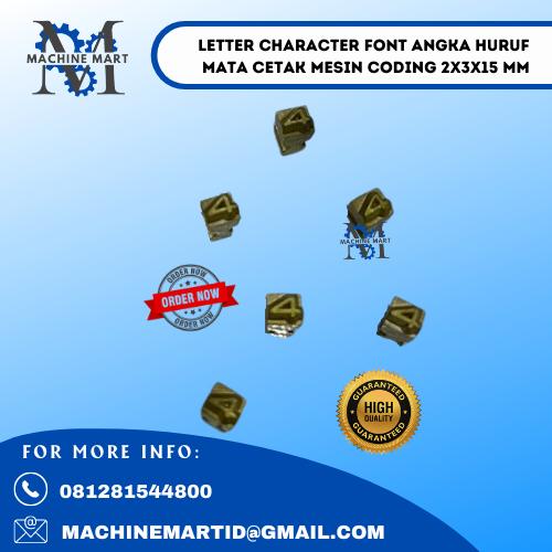 Jual Letter Character Font Angka Huruf Mata Cetak Mesin Coding 2x3x15 ...