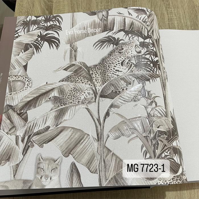 Jual Wallpaper Premium Vinyl Dinding Motif Macan / Harimau Untuk Ruang ...