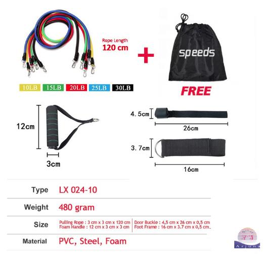 Promo Resistance Band Fitness Tali Gym Yoga Loop Stretching Pull Rope ...