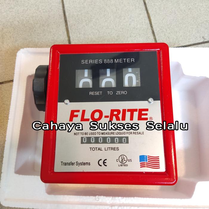 Jual Flow meter solar 1 Inch 3 digit Flo rite meter OIL Original ...