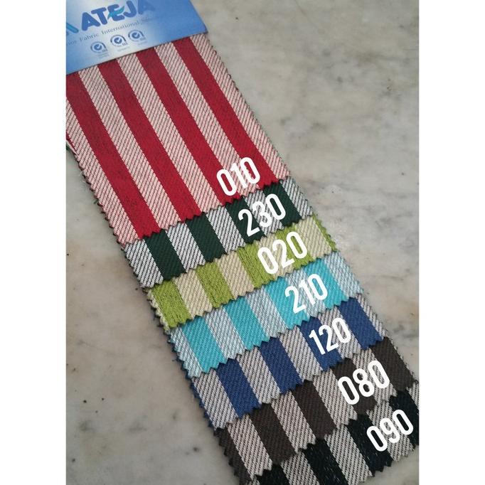 Jual KAIN MEUBEL SOFA ATEJA FABRIC INTERIOR MOTIF GARIS STRIPE ...