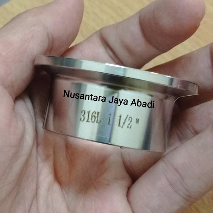 Jual Ferrule Sanitary Stainless 316L 1 1/2 " inchi 38 mm Flange 50.5 mm - Jakarta Barat ...
