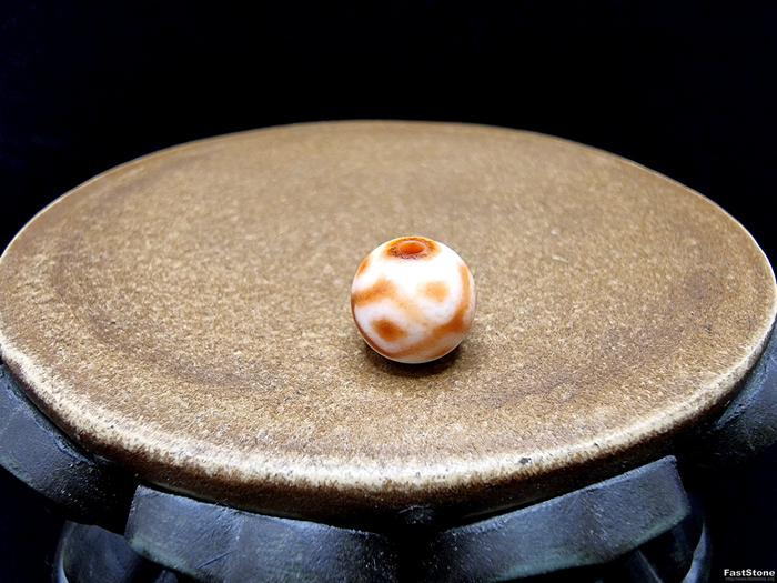 Jual Batu Akik Dzi Red Base Diamond 3 Mata Blessed Tua Tibet 10mm ...