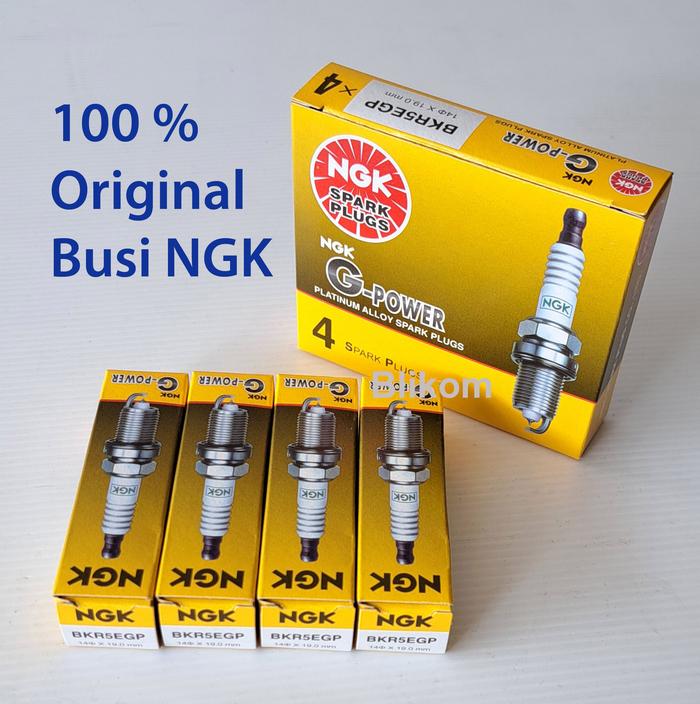 Jual 1 Pack Busi NGK Platinum BKR5EGP Vios, Yaris, Soluna, Altis, New ...