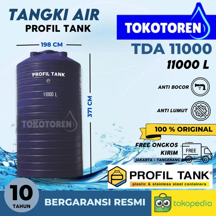 Jual TANGKI / TOREN AIR PROFIL TANK TDA 11000 LITER GARANSI RESMI 10 ...