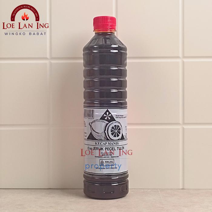 Jual Cap jeruk tulen, kecap manis khas surabaya 600ml Botol - Botol ...