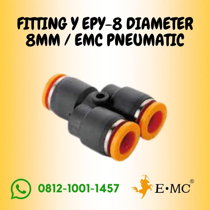 Jual FITTING Y EPY-8 DIAMETER 8MM / EMC PNEUMATIC - Jakarta Barat ...