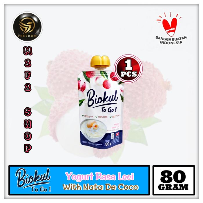 Jual Yogurt Biokul To Go Nata De Coco Rasa Leci - 80 gr (Harga Satuan ...