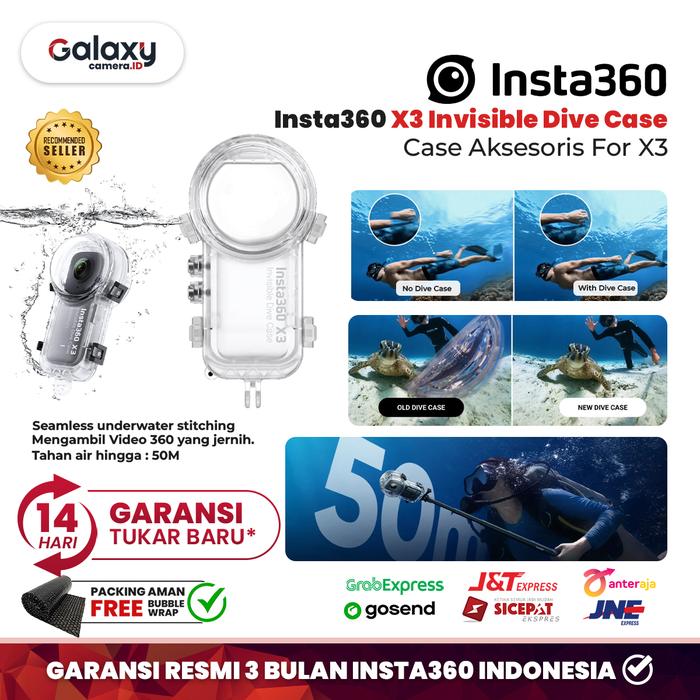 Promo Insta360 X3 Invisible Dive Case Insta 360 Aksesoris Casing X 3 Resmi Cicil 0% 3x - Kota ...