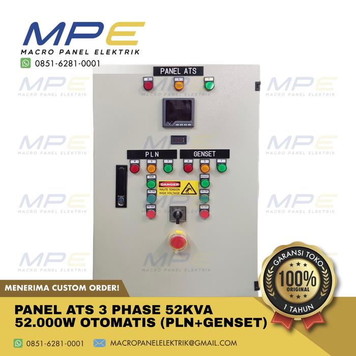 Jual Panel ATS 3 Phase 52kVA 52.000W Otomatis PLN Genset - Jakarta Pusat - MACRO PANEL ELEKTRIK ...