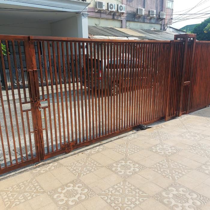 Jual pagar rumah besi cat tempa warna tembaga - Kota Tangerang Selatan ...