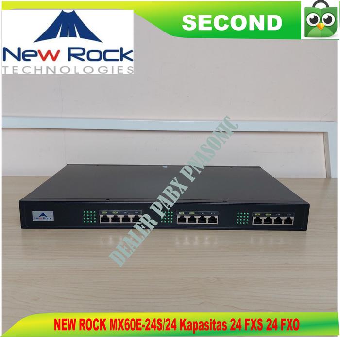 Jual New Rock - MX60E-24S/24 Kapasitas 24 FXS & 24 FXO VoIP Gateway ...