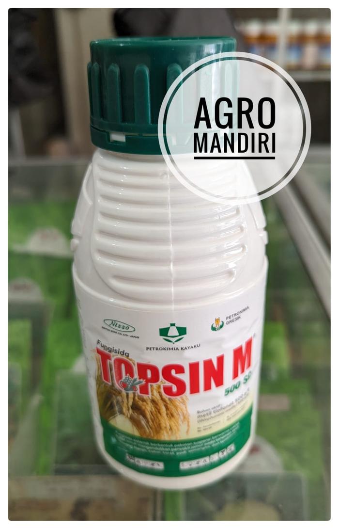 Jual Topsin-M 500 SC 500 ml Fungisida Cair Sistemik Basmi Bercak Daun ...