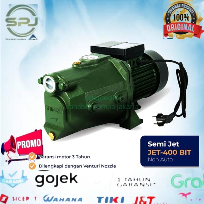 Jual Mesin pompa semi jet 400 Bit Original pompa air shimizu jet pump ...