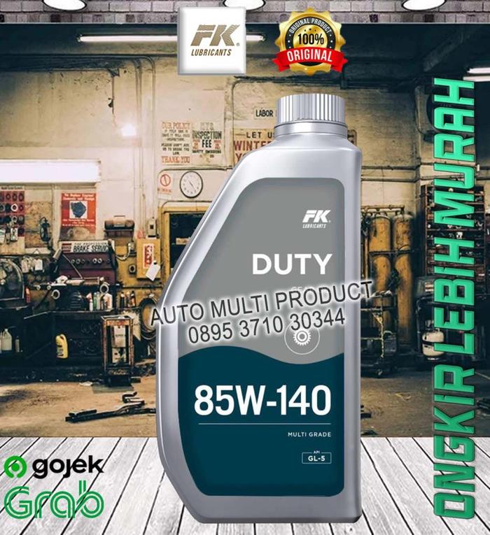 Promo oli, oli fk, mobil, motor, gardan, duty gear, 85w140 gl-5, 1 liter - Kab. Tangerang - Oli ...