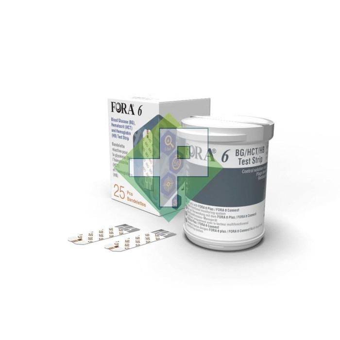 Jual - FORA 6 PLUS STRIP 3 IN 1 / BLOOD GLUCOSE, HEMATROCIT ...