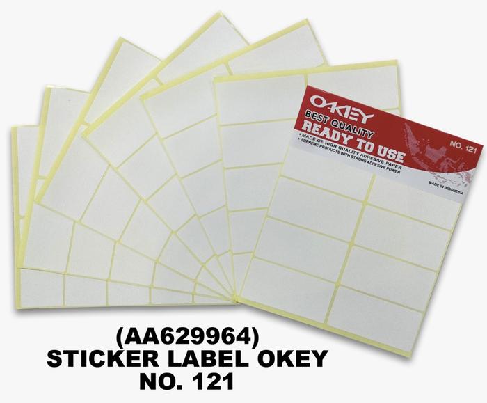 Jual Label Harga Stiker Nama OKEY No 121 isi 7 lembar - Jakarta Timur ...