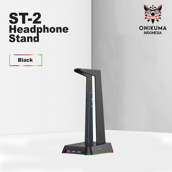 Promo ONIKUMA ST-2 Stand Headphone RGB dengan 3 Warna Stylish Hitam ...