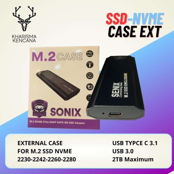 Jual SONIX ENCLOSURE SSD M.2 NVME PCIe - M.2 CASE NGFF - Kota Malang ...