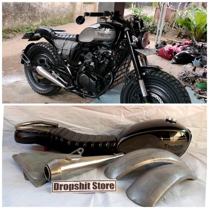Jual Paket Japstyle Tangki Triumph Bobber Bratstyle Caferacer scrambler ...