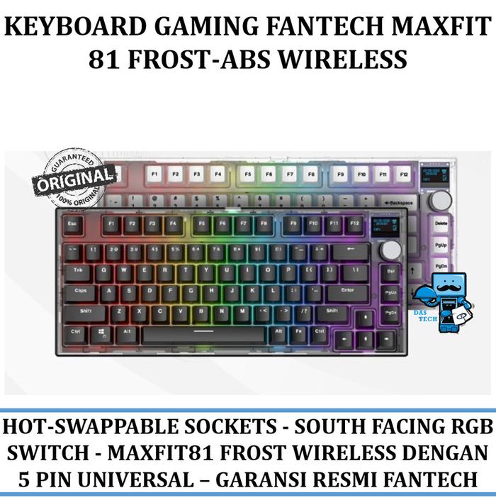 Promo Keyboard Gaming Fantech Maxfit 81 Frost-Abs Wireless Cicil 0% 3x ...
