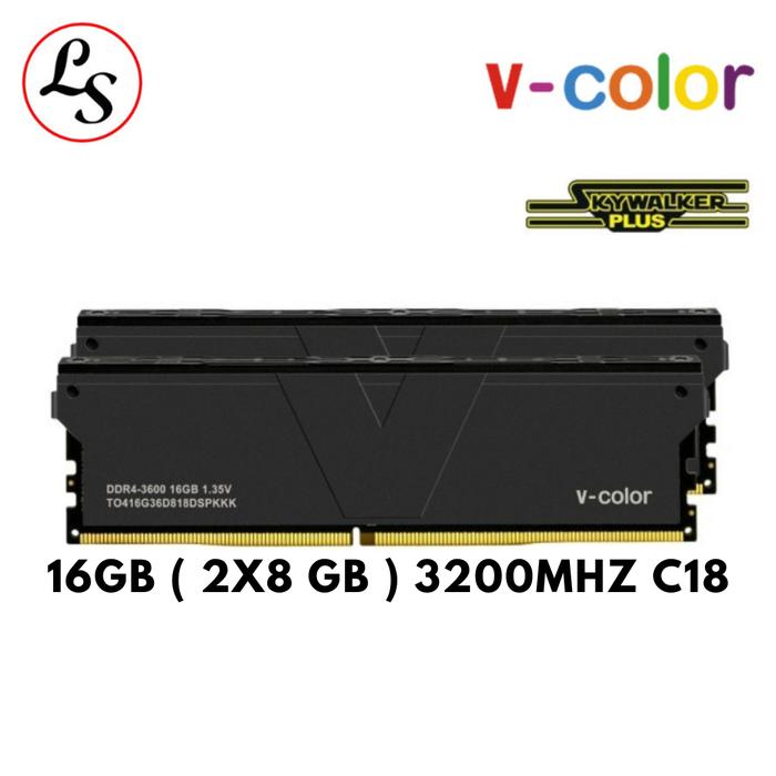 Jual V-COLOR RAM DDR4 Skywalker Plus 2X8GB (16GB) 3200Mhz C18 Memory ...