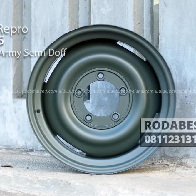 Jual Velg Kaleng R16 custom army design M38 willys cj7 jimny dll - Kab. Malang - Rodabesi ...